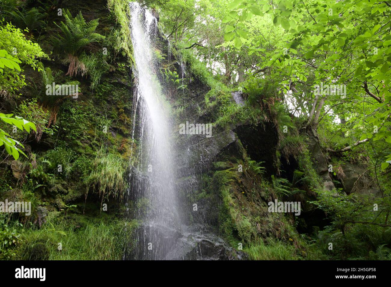 Waterfall in Whitby Stock Photo - Alamy