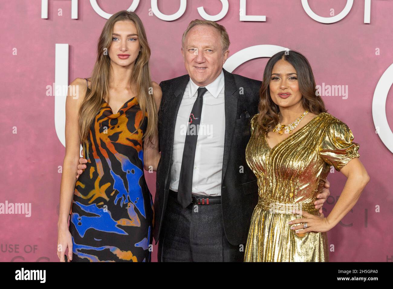 09/11/2021. London, UK. Mathilde Pinault, François-Henri Pinault and ...