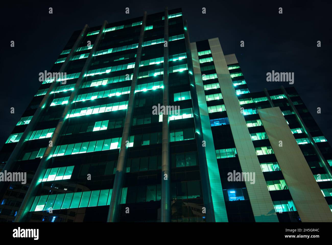 Rio de Janeiro, Brazil - April 12, 2018: Modern office building with ...