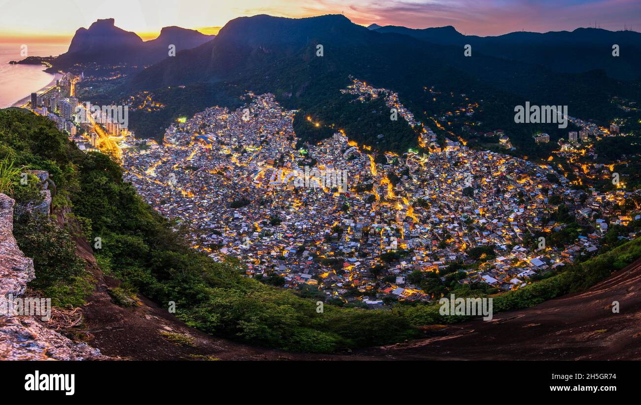 Rocinha largest favela slum in hi-res stock photography and images - Alamy