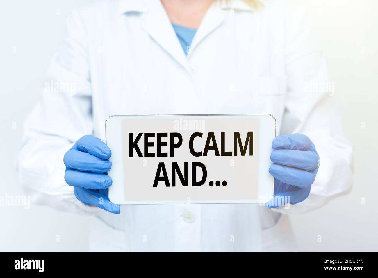 Conceptual caption Keep Calm And. Business overview motivational poster ...