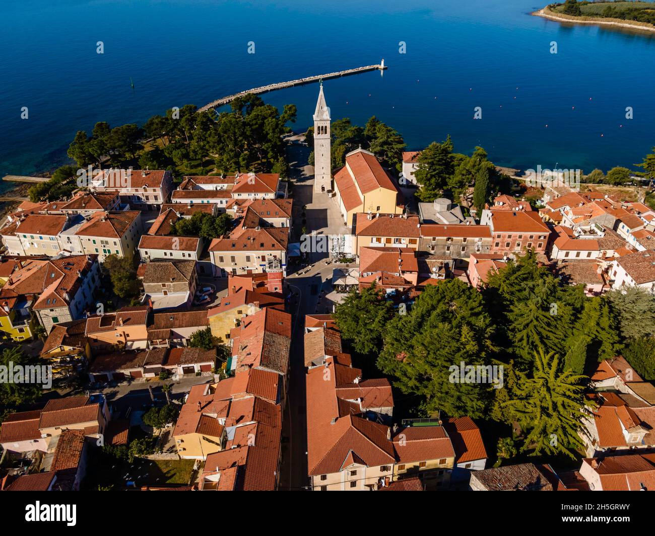 Aerial view of Novigrad old town in Istria, Croatia Stock Photo - Alamy