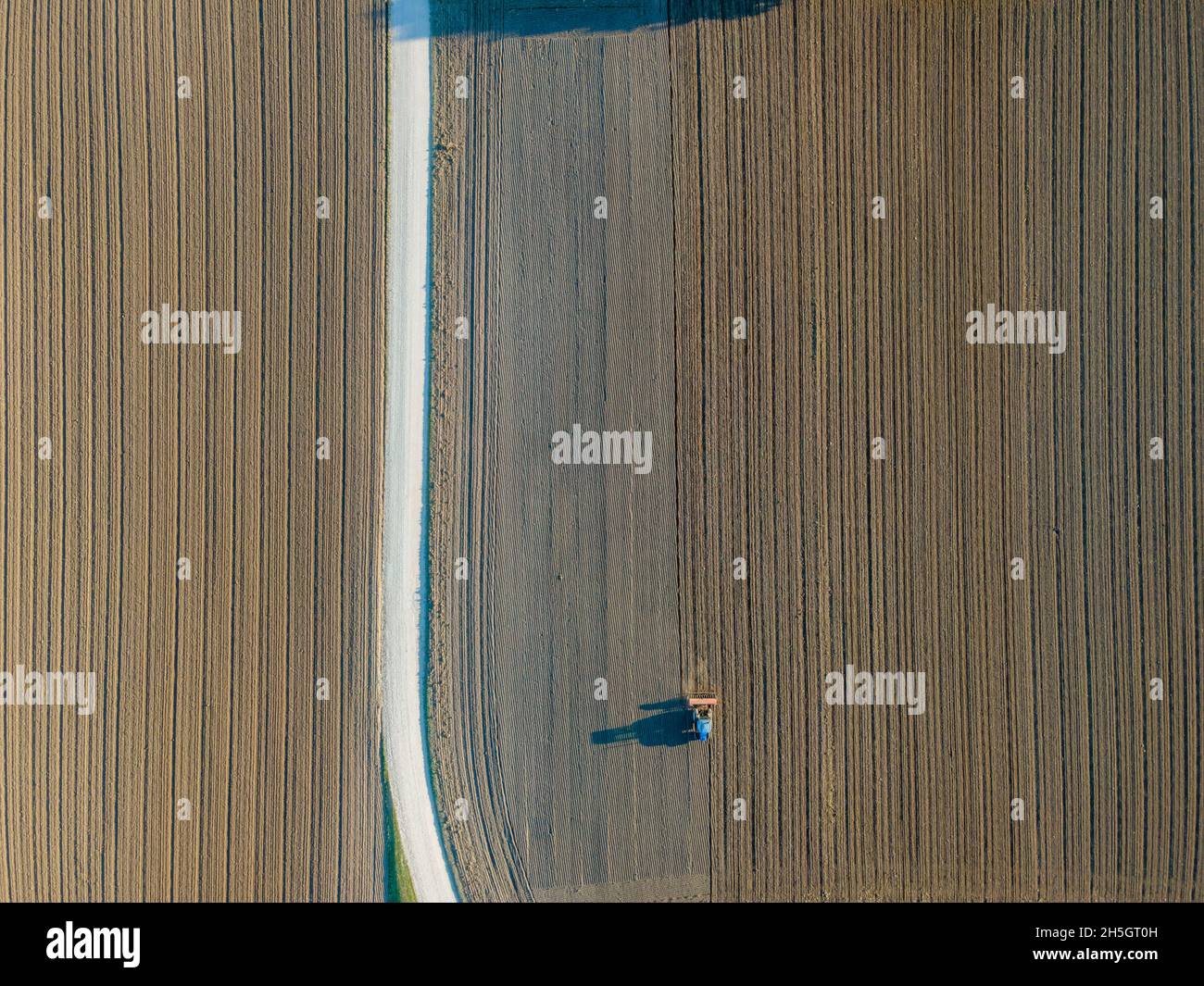 Cutting fields pattern hi-res stock photography and images - Alamy