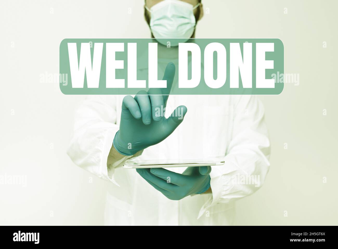 Hand writing sign Well Done. Business approach used praising person or ...