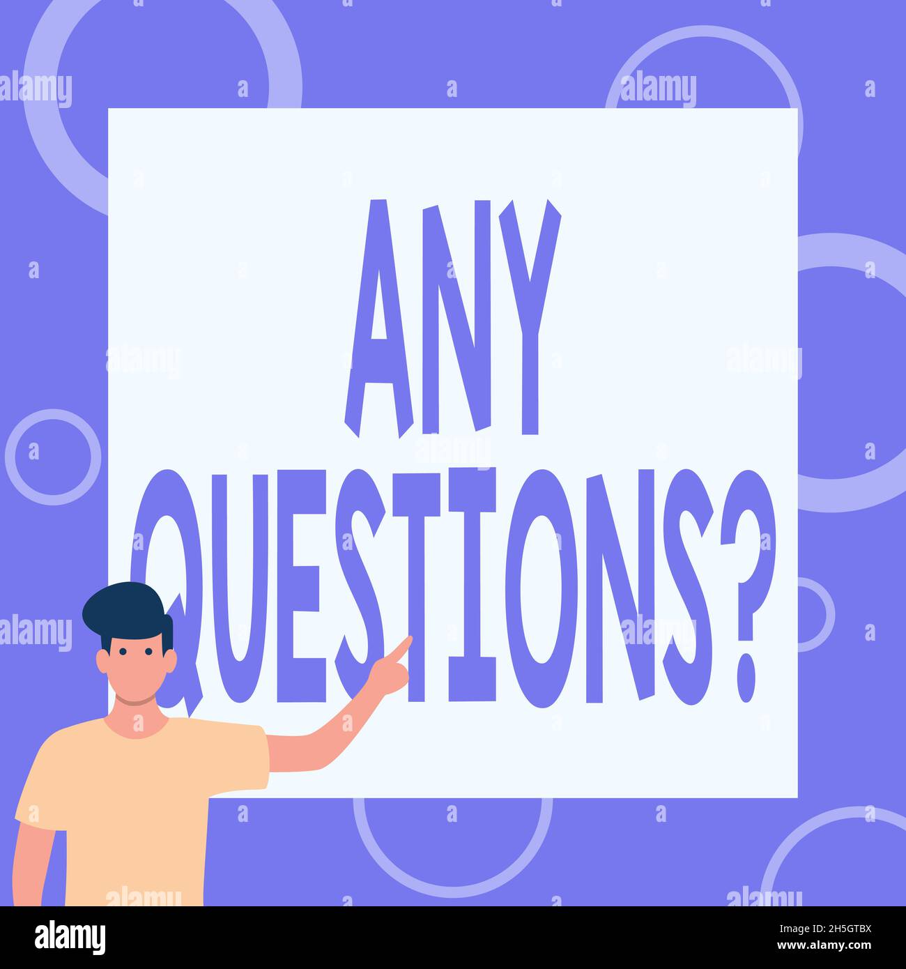 Text sign showing Any Questions Question. Concept meaning you say write ...