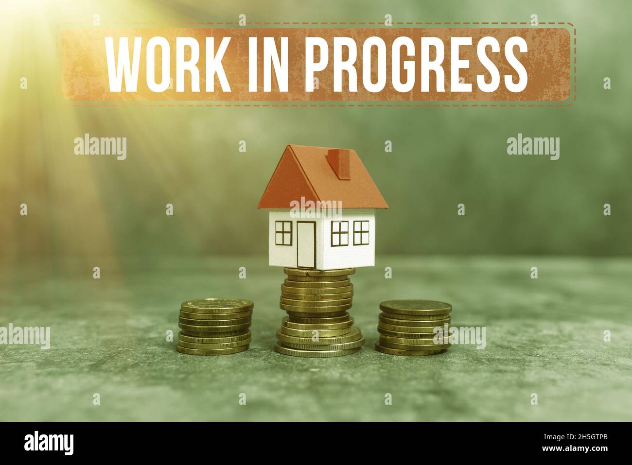 Inspiration showing sign Work In Progress. Conceptual photo unfinished ...