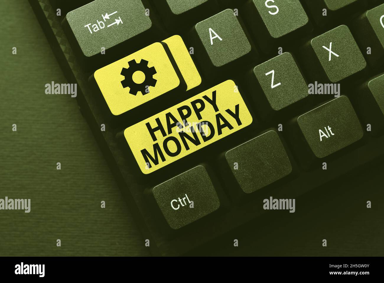 Writing displaying text Happy Monday. Business concept telling that ...