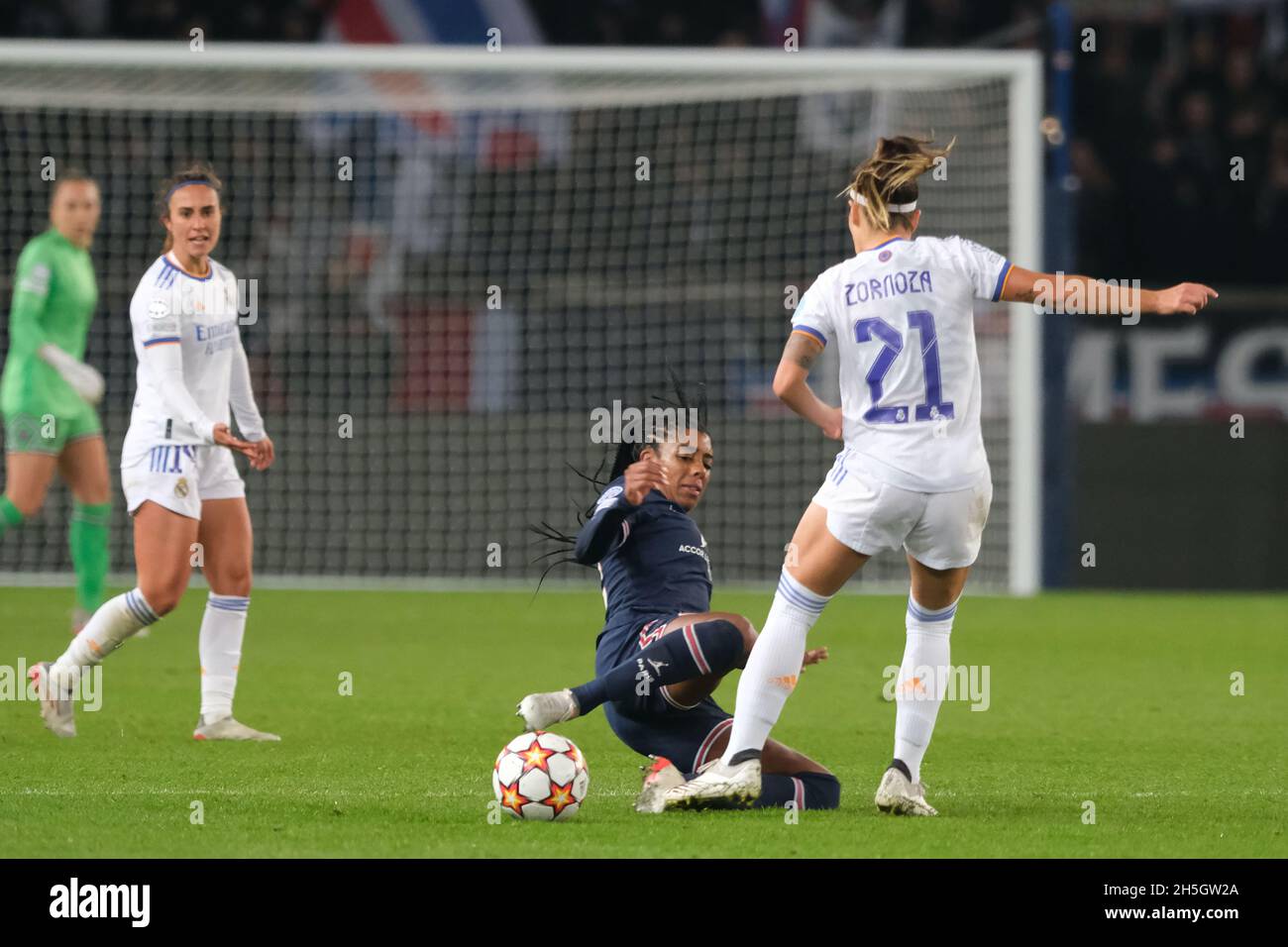 Paris, France. 10th Nov, 2021. ASHLEY LAWRENCE Defender of PSG in ...
