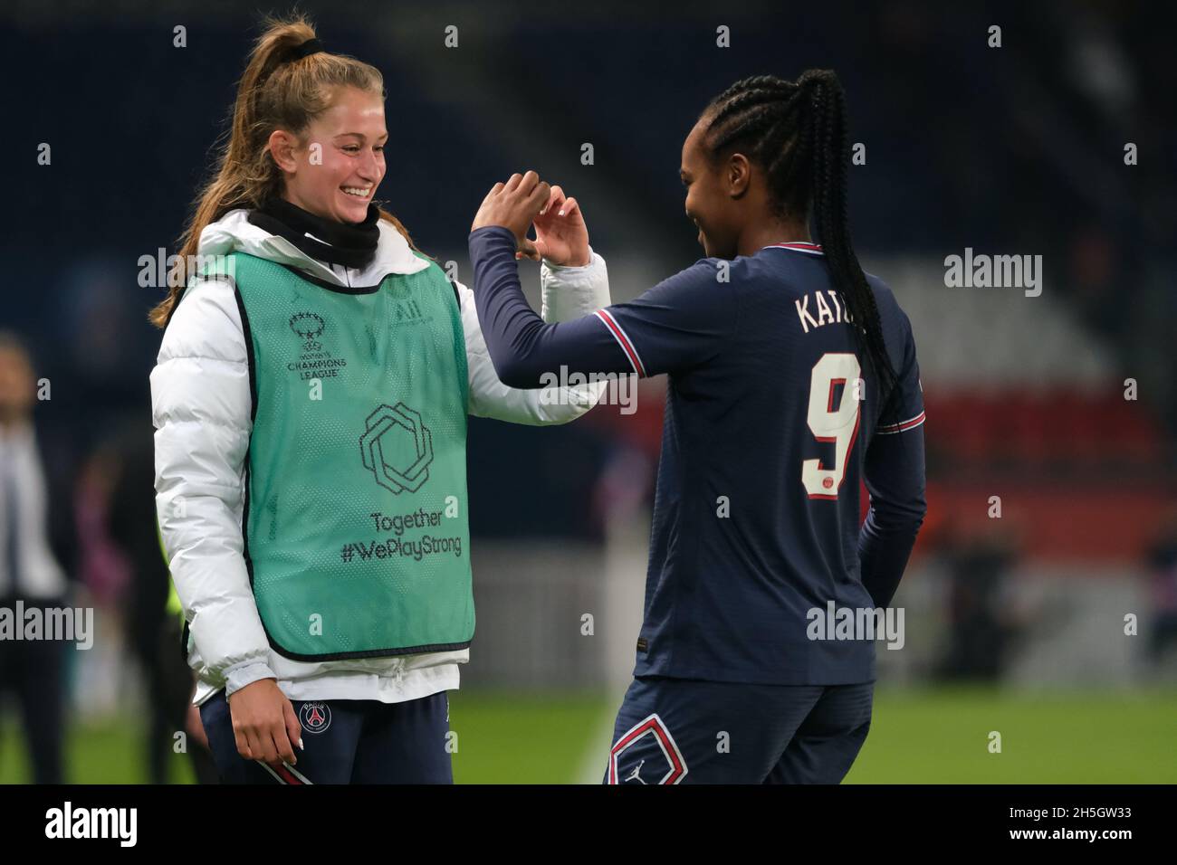 Paris, France. 10th Nov, 2021. MARIE ANTOINETTE KATOTO The PSG striker ...
