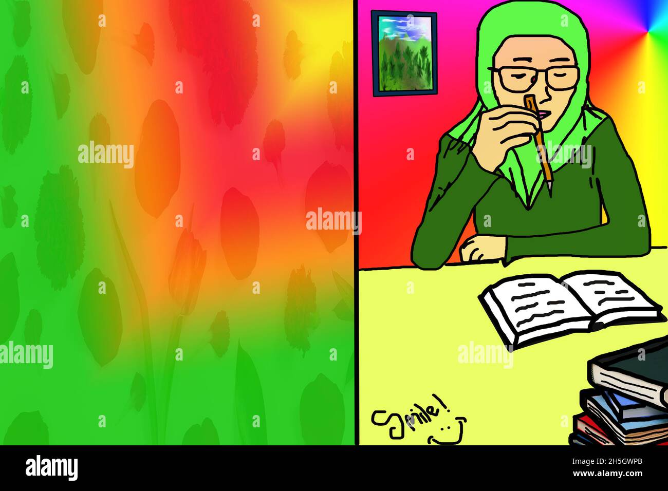 teacher and book Stock Photo - Alamy
