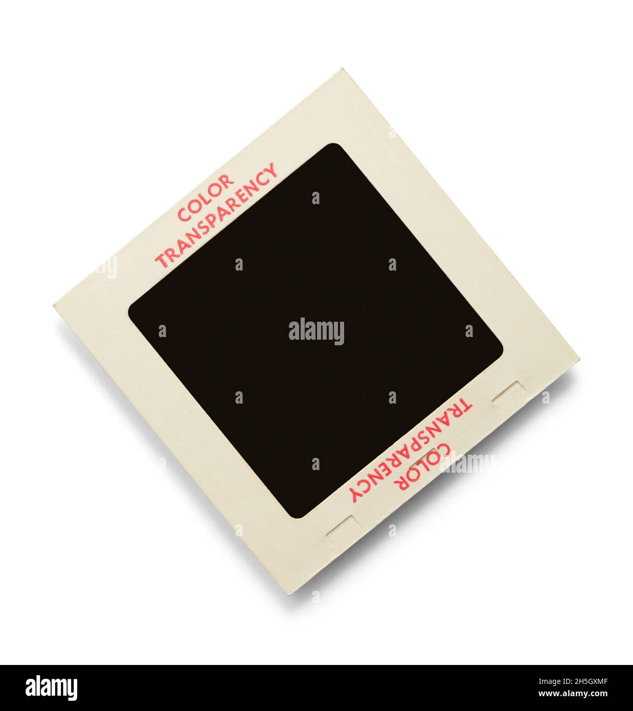 Old Color Transparency Film Slide Cut Out on White Stock Photo - Alamy