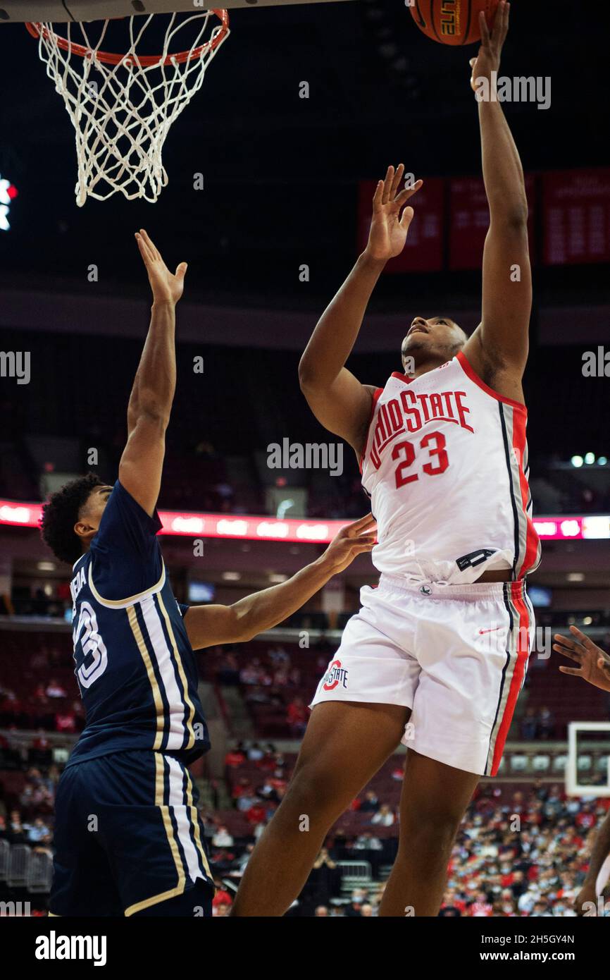 Columbus, Ohio, USA. 9th Nov, 2021. Ohio State Buckeyes forward Zed Key ...
