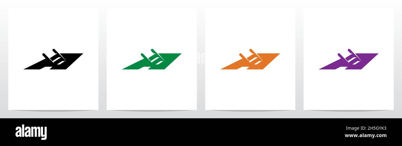 Ladder Into The Letter Logo Design A Stock Vector Image & Art - Alamy