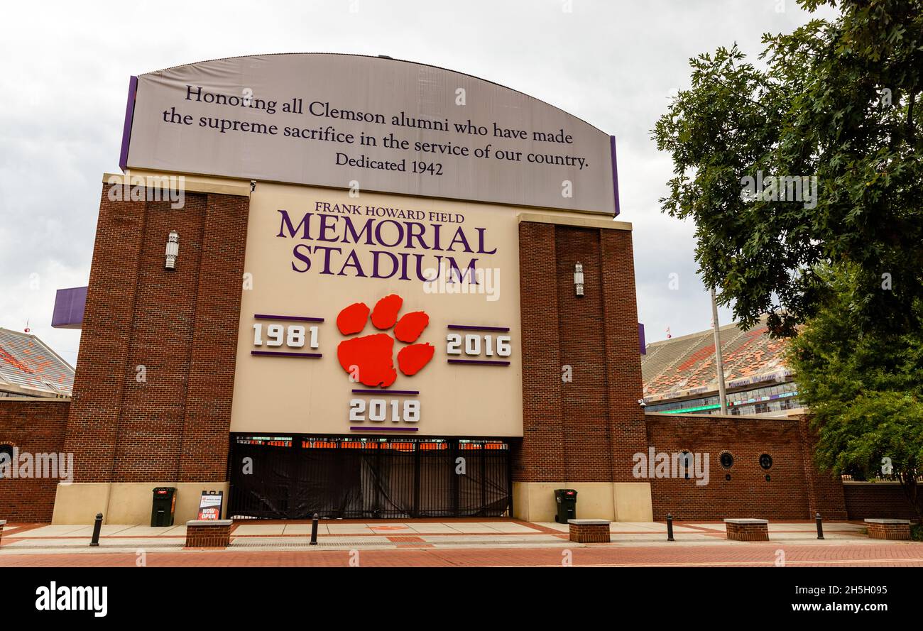 Clemson, SC - September 17, 2021: Frank Howard Field at Memorial ...