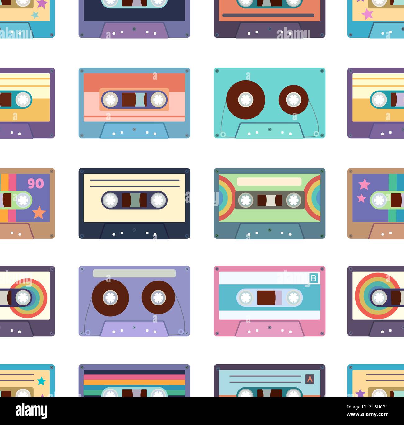 1980s data tapes Stock Vector Images - Alamy