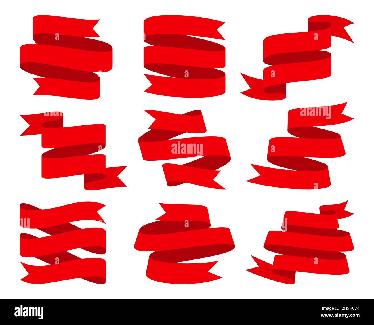 Red white heraldic banner hi-res stock photography and images - Alamy