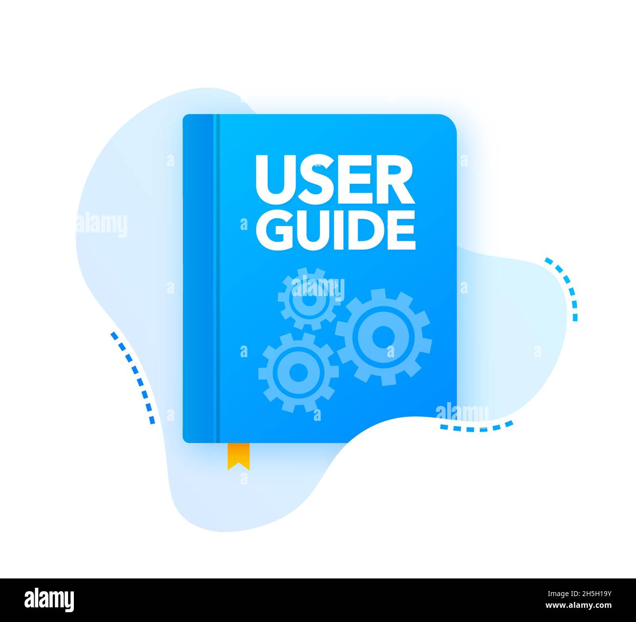 User Guide book. Flat vector stock illustration Stock Vector Image ...