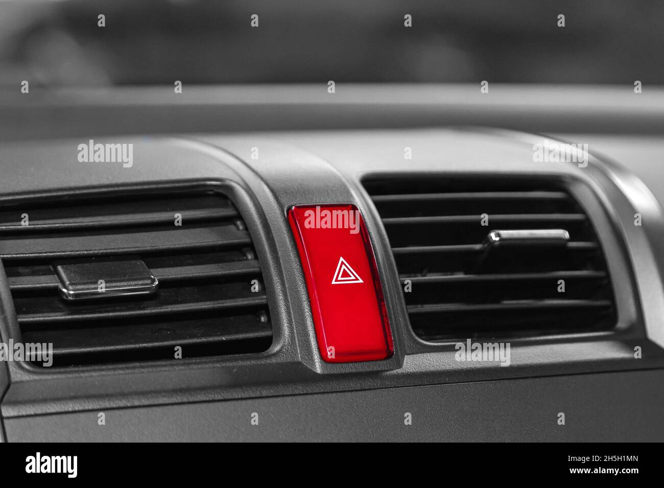 Close up car ventilation system and air conditioning - details and ...