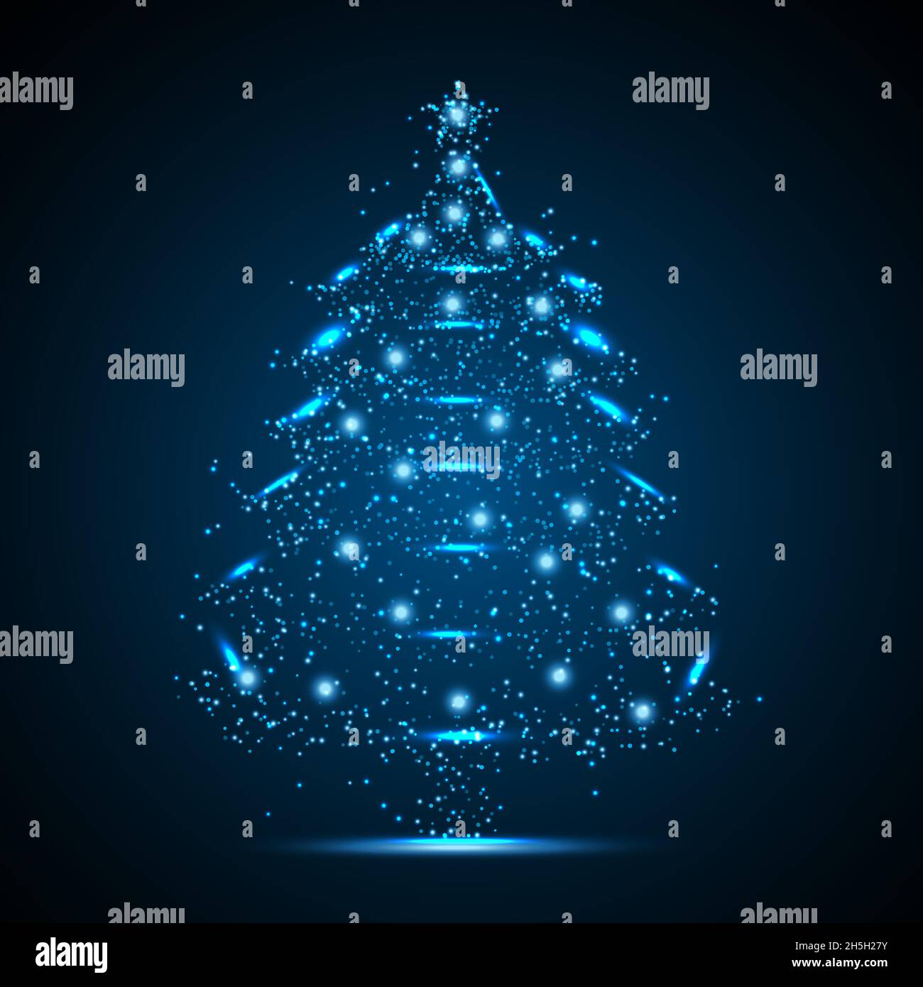 Christmas tree in triangle Stock Vector Images - Alamy