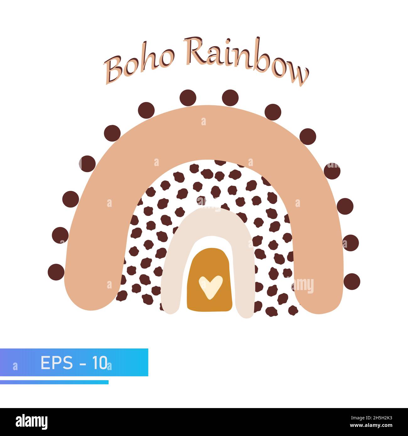 Scandinavian boho rainbow in simple soft colors for nursery room decor ...