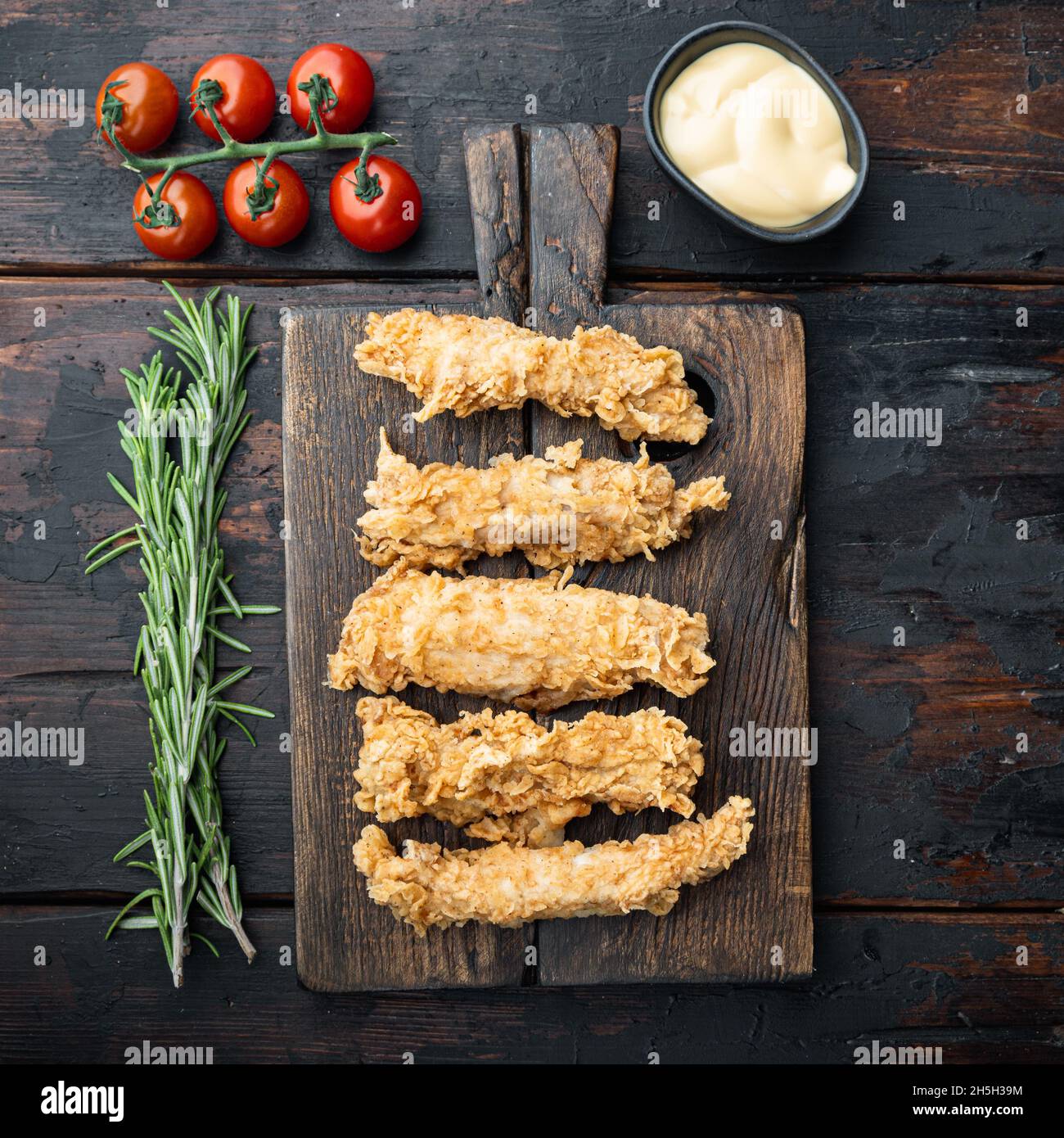 Chicken tenders top view hi-res stock photography and images - Alamy