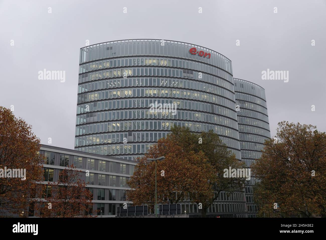 Essen, Germany. 04th Nov, 2021. The logo of the energy company E.on is ...