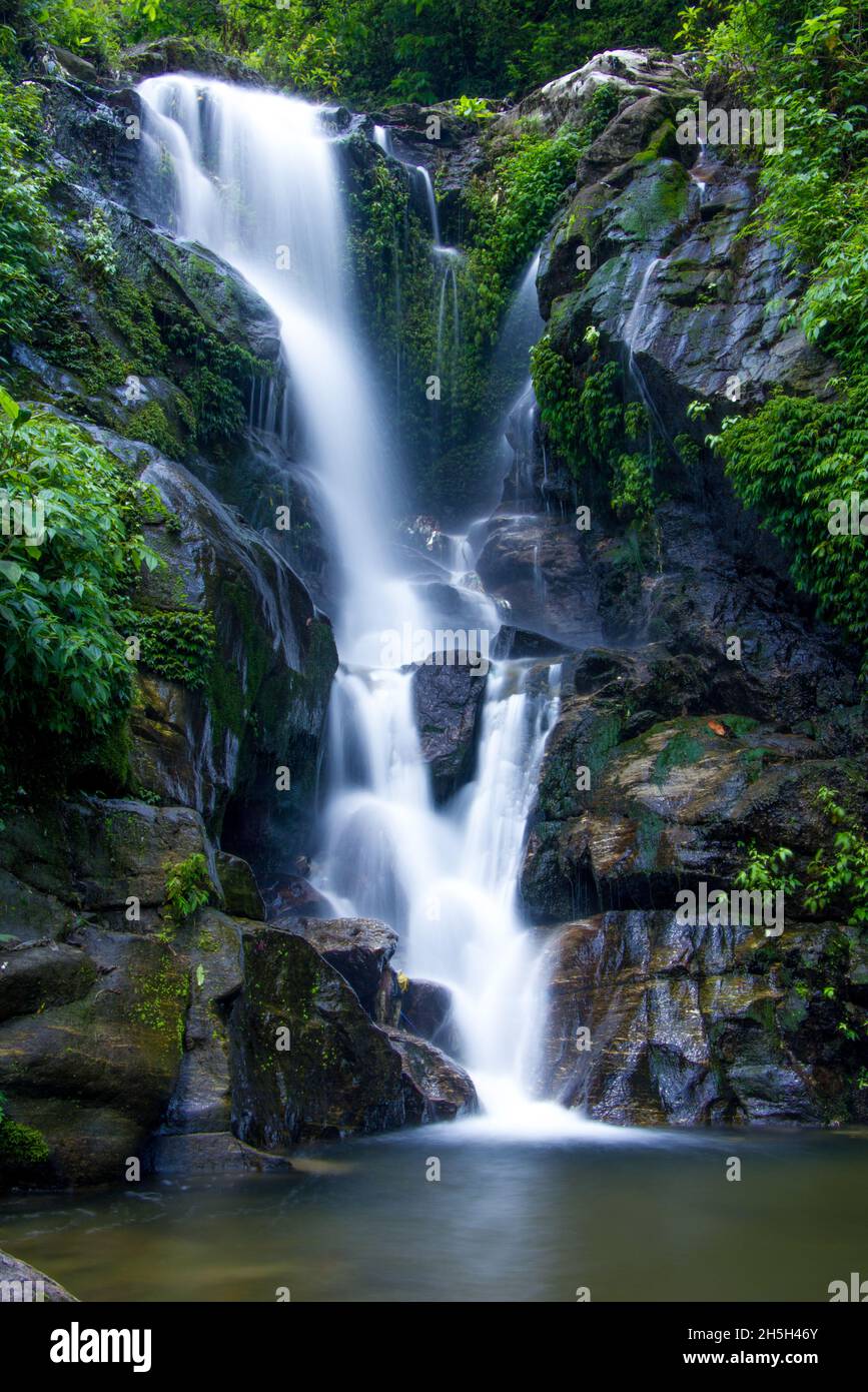 Beautiful Waterfall - Darjeeling Rock Garden Stock Photo - Alamy