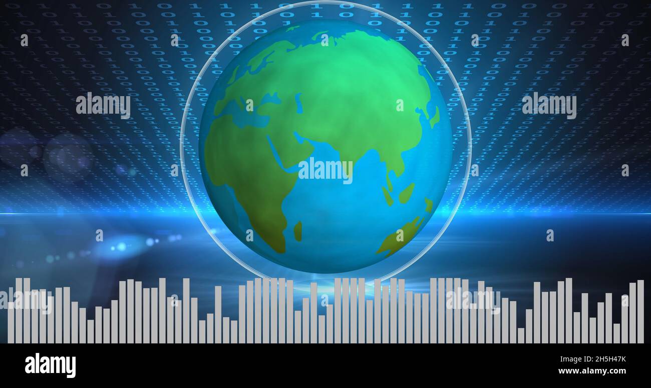 Pulsating map earth planet hi-res stock photography and images - Alamy