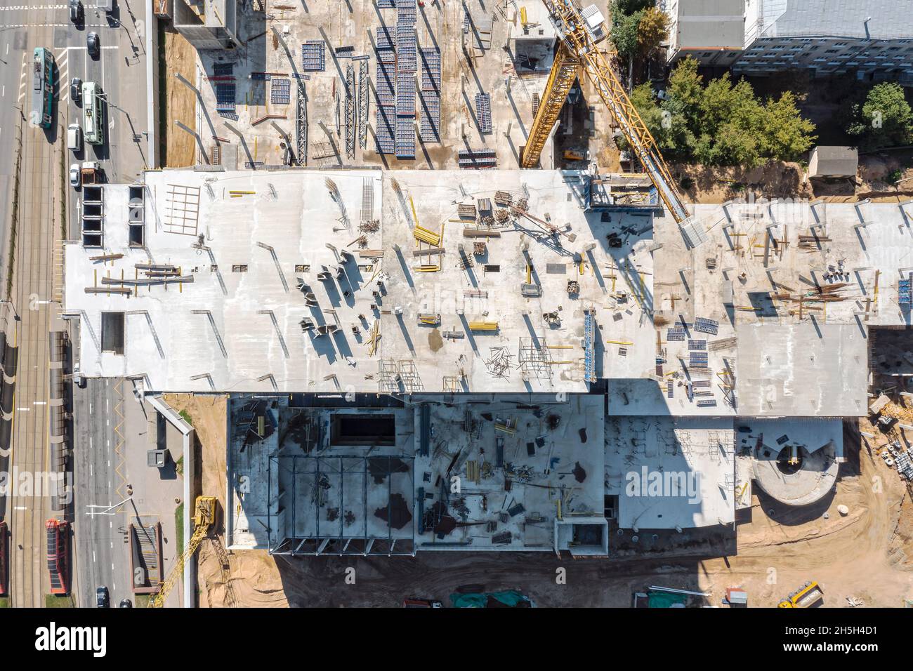 construction of new multistorey commercial building in a residential ...