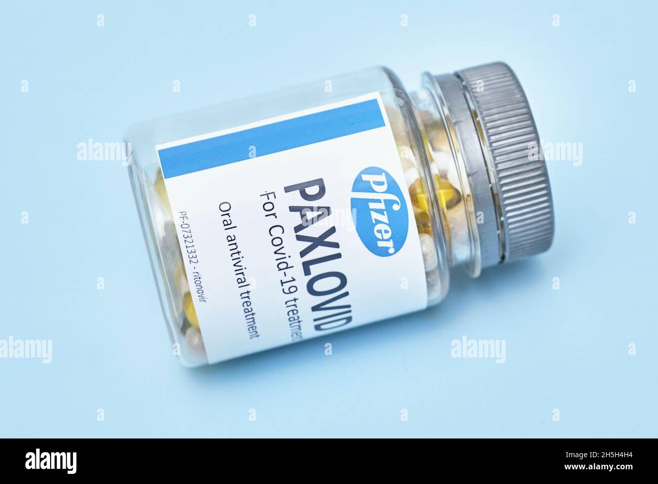 Tashkent, Uzbekistan - November 9, 2021: PF-07321332 or Paxlovid - new ...