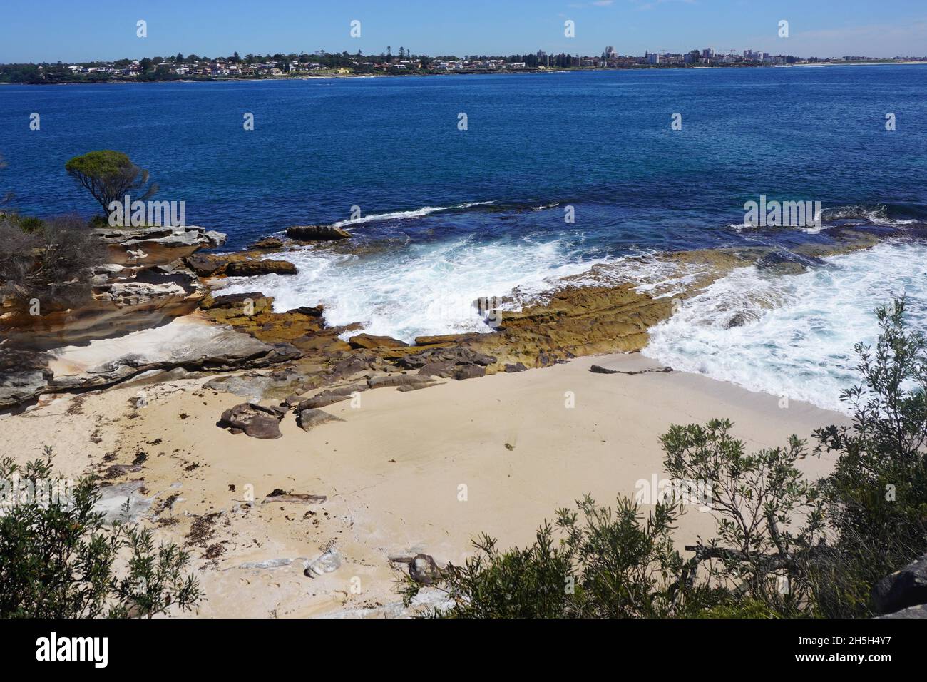 View from the Royal National Park towards Cronulla Stock Photo - Alamy