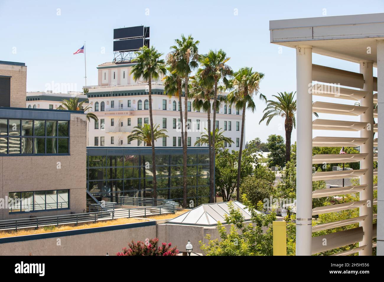 Daytime view of the skyline of Merced, California, USA Stock Photo - Alamy