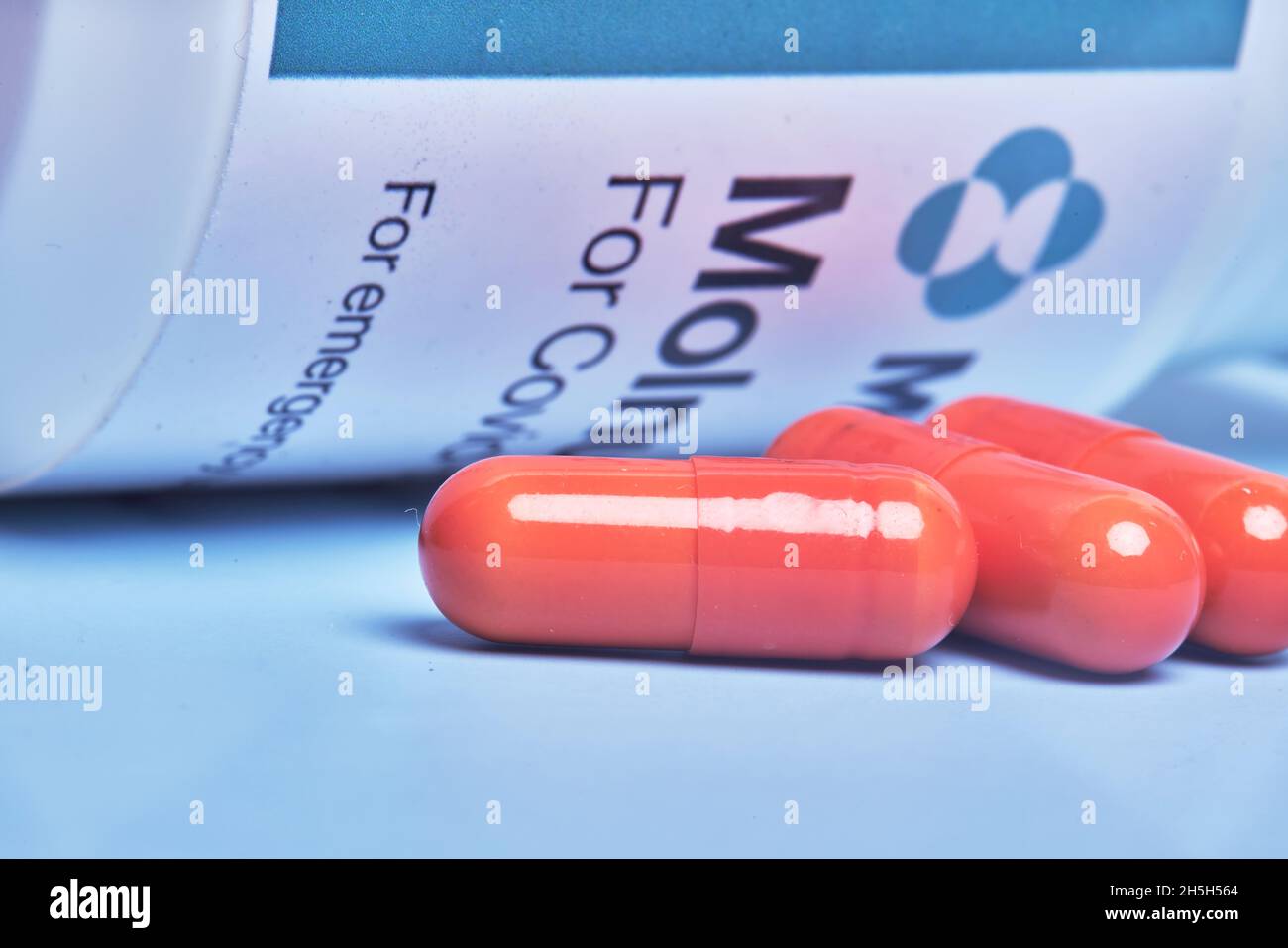 Tashkent, Uzbekistan - November 9, 2021: Molnupiravir - first approved ...