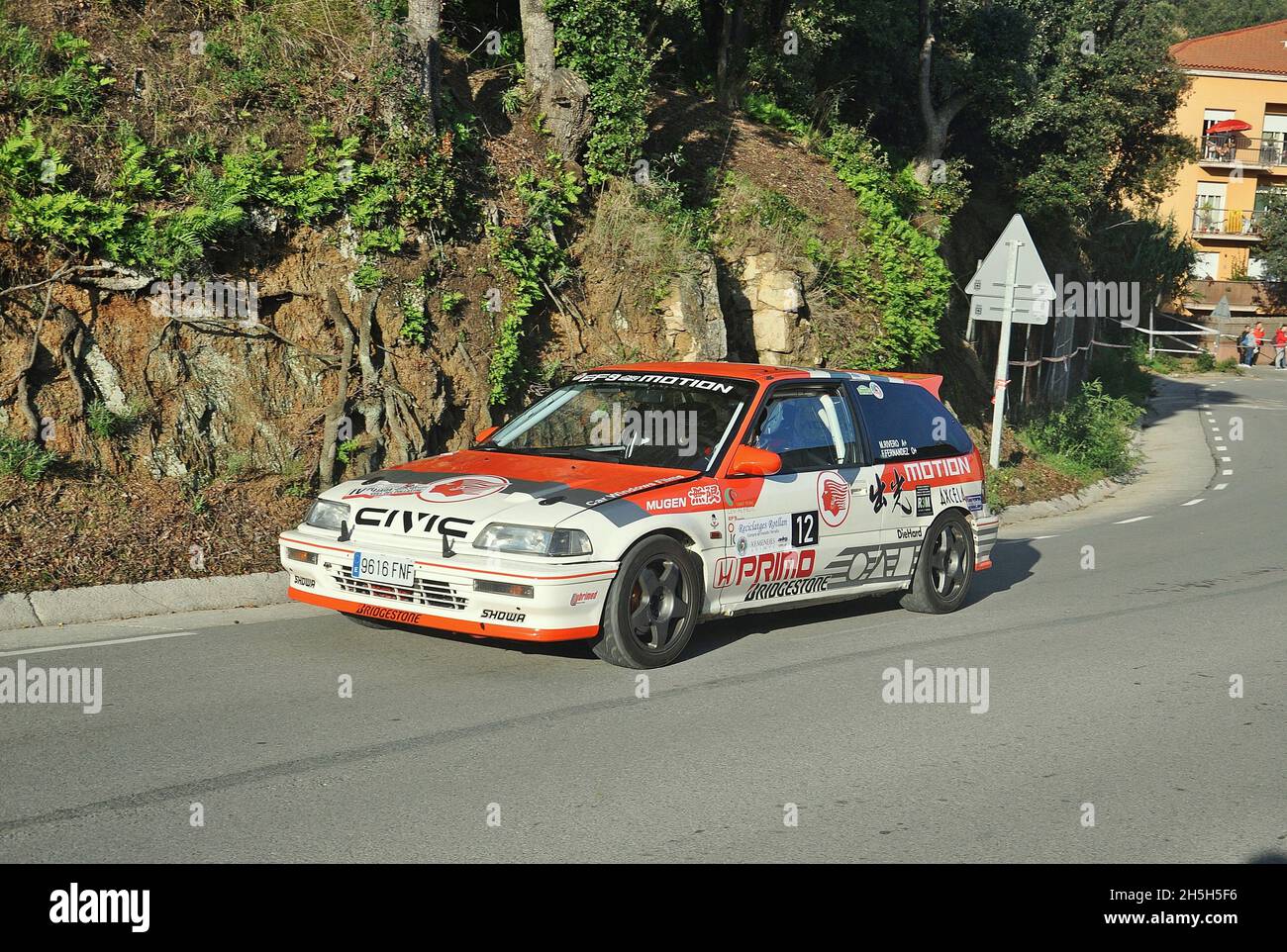 Fidel Hernandez-Honda Civic in the Subiba al Coll del Pollatre-2018 of ...