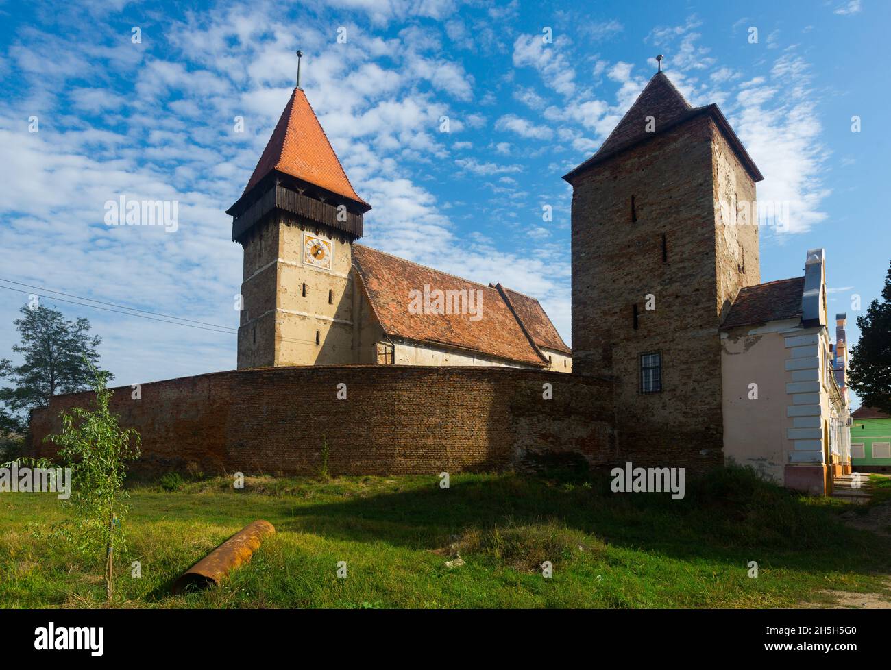 Fortified church Brateiu, Romania Stock Photo - Alamy