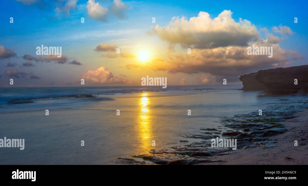 Sunset At Gebanshah Beach, Mangrol - Gujarat Stock Photo - Alamy