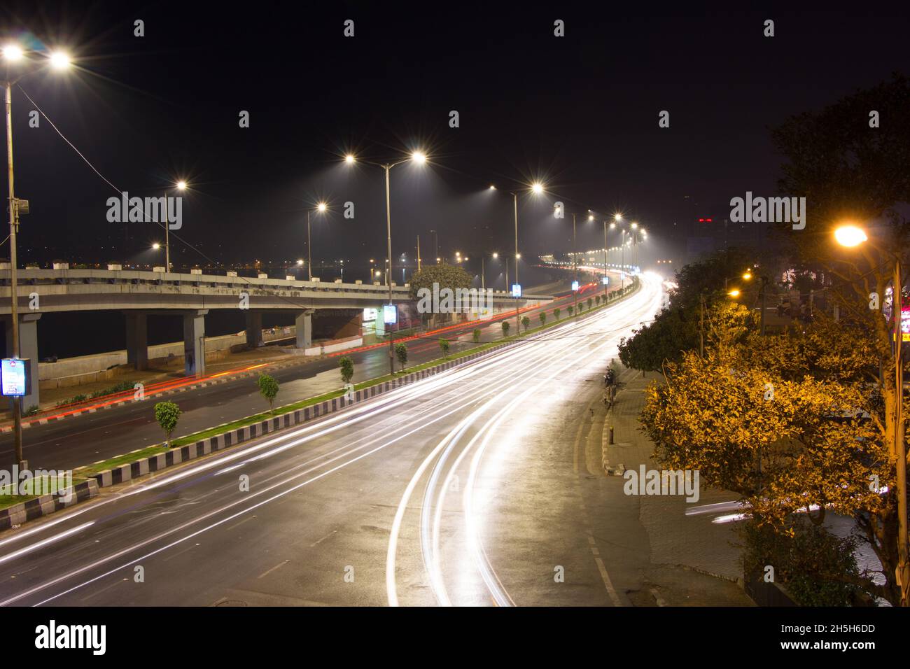 MarineDrive At Night, Mumbai India Stock Photo - Alamy