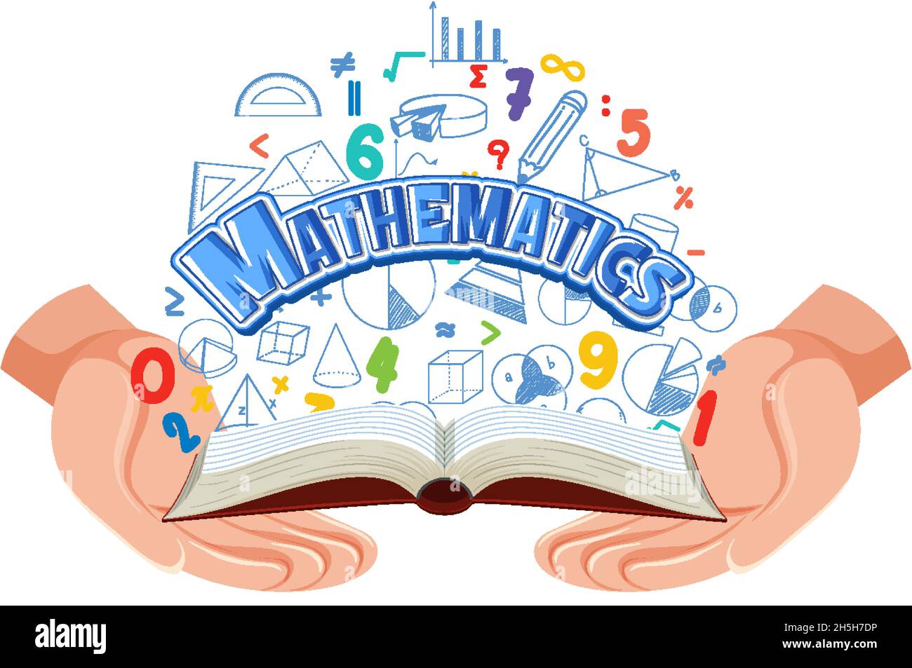Doodle math formula with Mathematics font illustration Stock Vector ...