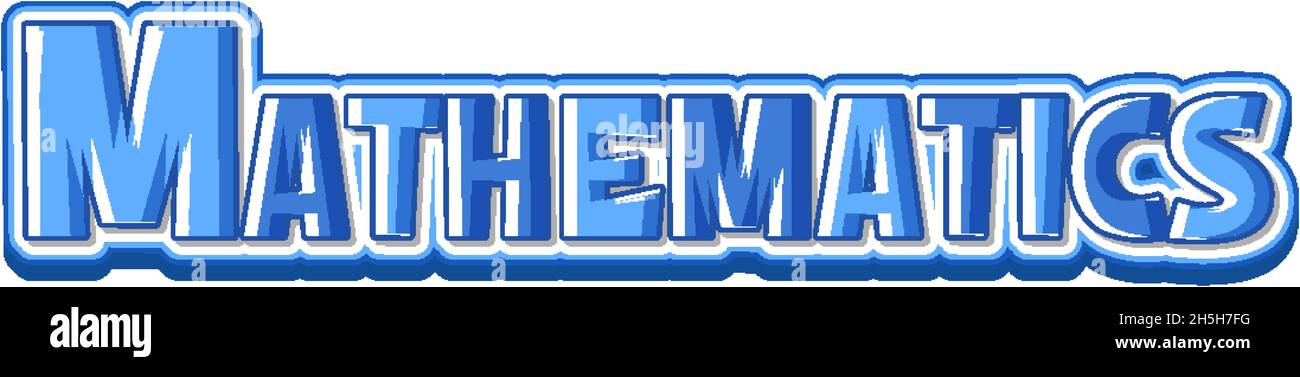 Isolated Mathematics font banner illustration Stock Vector Image & Art ...