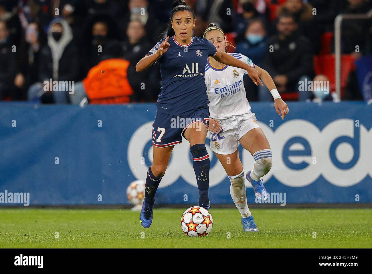 Paris, France. November 9 2021, Sakina KARCHAOUI of PSG In action ...