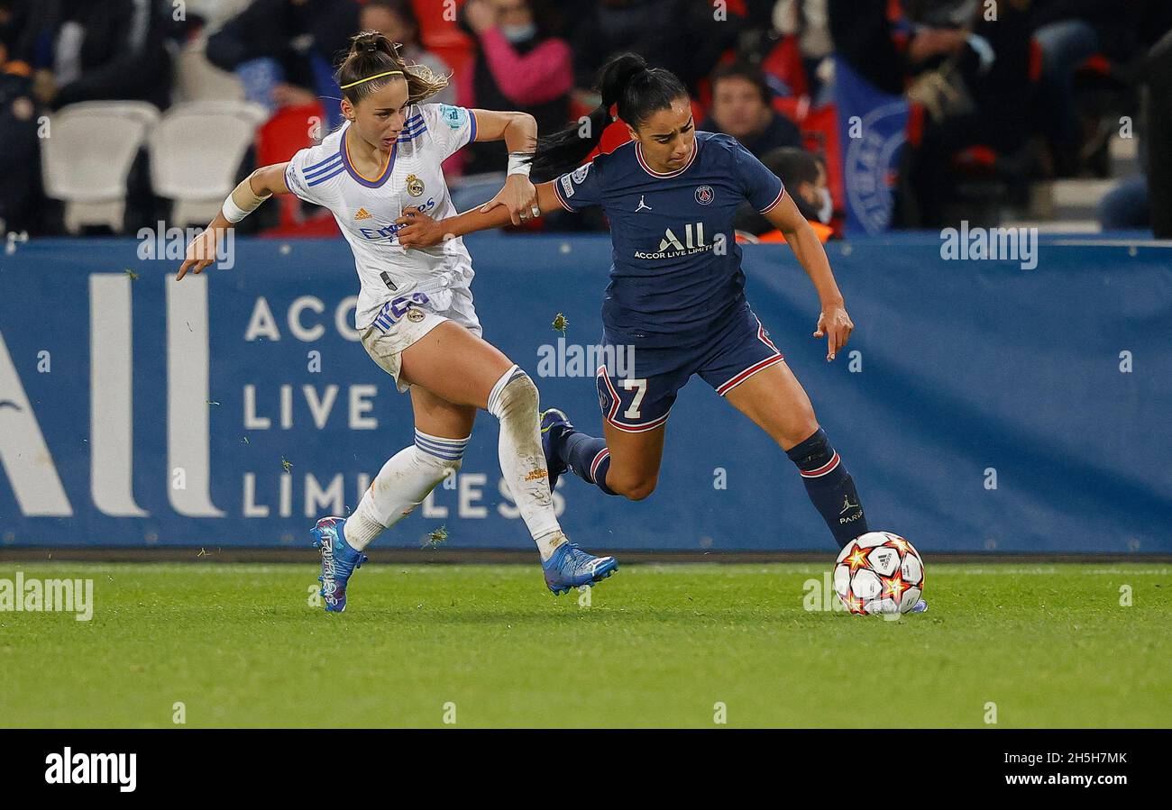 Paris, France. November 9 2021, Sakina KARCHAOUI of PSG In action ...