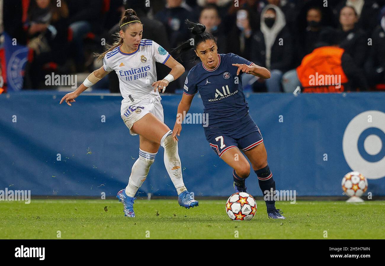 Paris, France. November 9 2021, Sakina KARCHAOUI of PSG In action ...