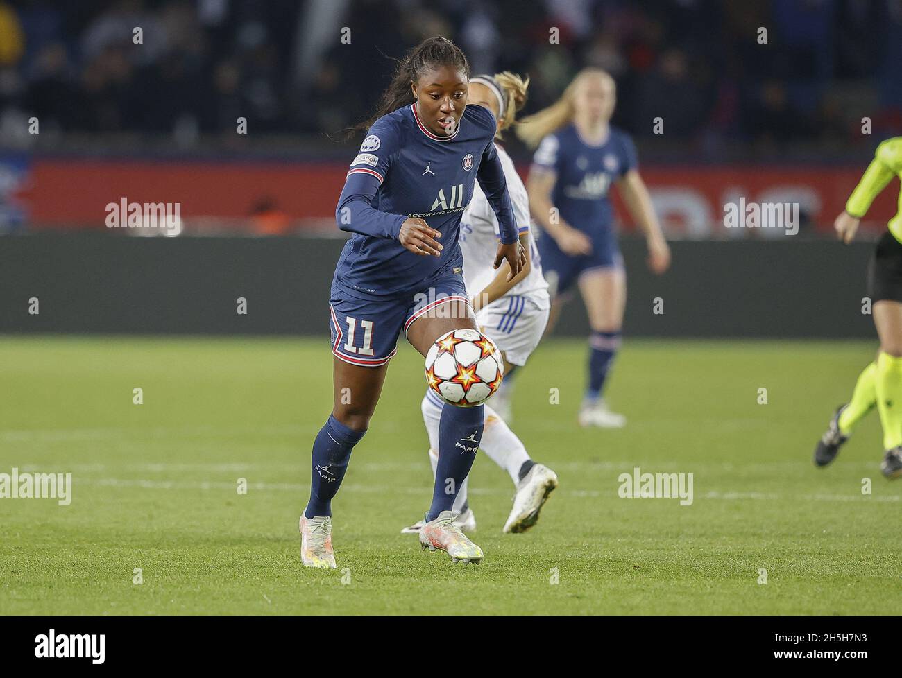 Paris, France. November 9 2021, Kadidiatou DIANI of PSG In action ...