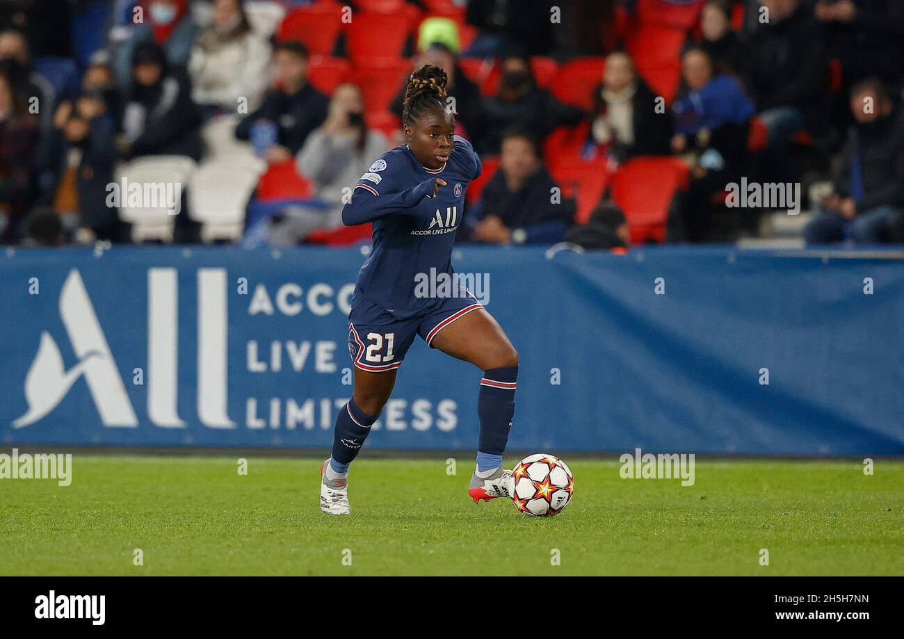Paris, France. November 9 2021, Sandy BALTIMORE of PSG In action during ...