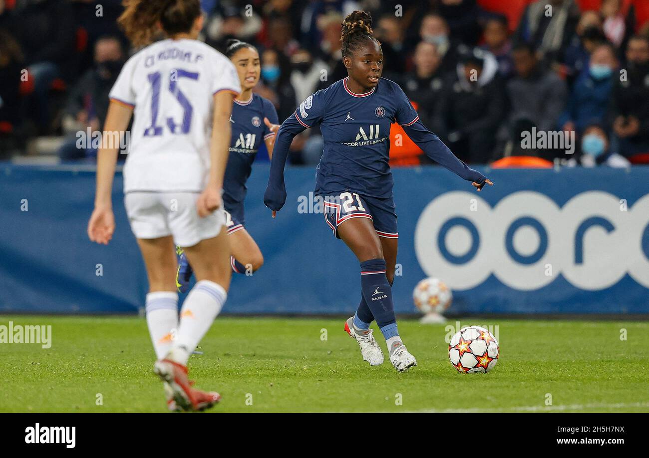 Paris, France. November 9 2021, Sandy BALTIMORE of PSG In action during ...