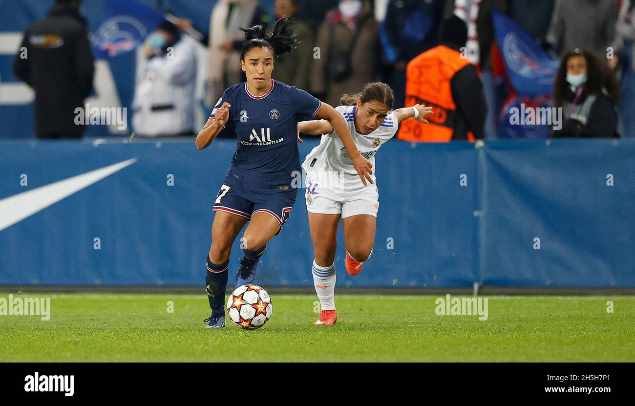Paris, France. November 9 2021, Sakina KARCHAOUI of PSG In action ...