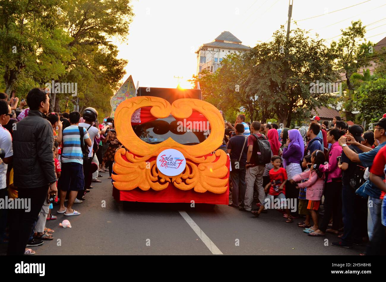 Solo Batik Carnival event held on Jalan Slamet Riyadi, Solo, Central ...