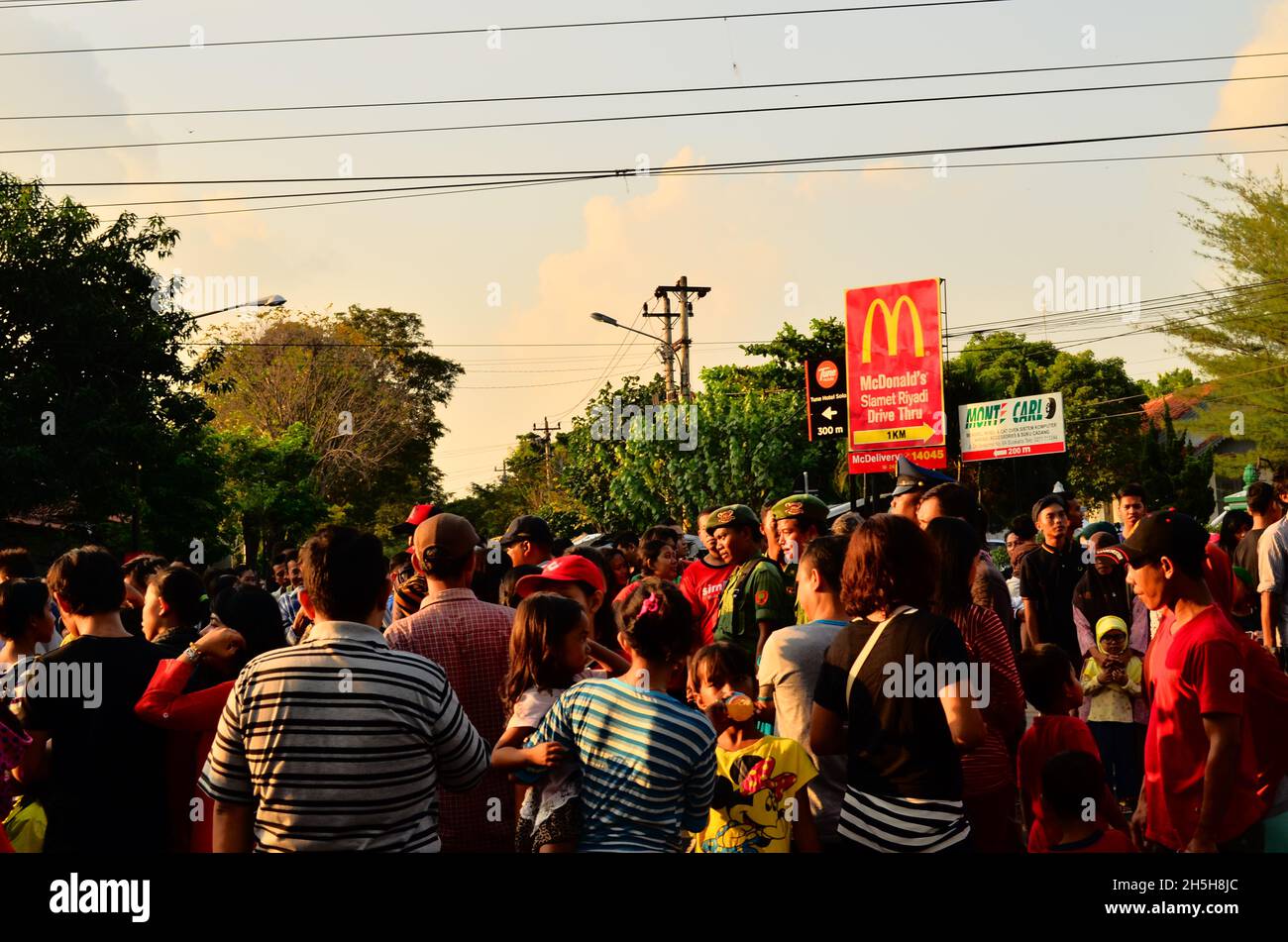 Solo Batik Carnival event held on Jalan Slamet Riyadi, Solo, Central ...