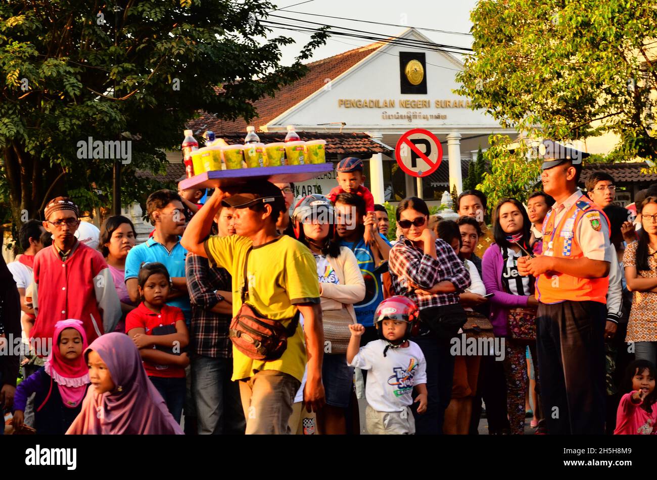 Solo Batik Carnival event held on Jalan Slamet Riyadi, Solo, Central ...