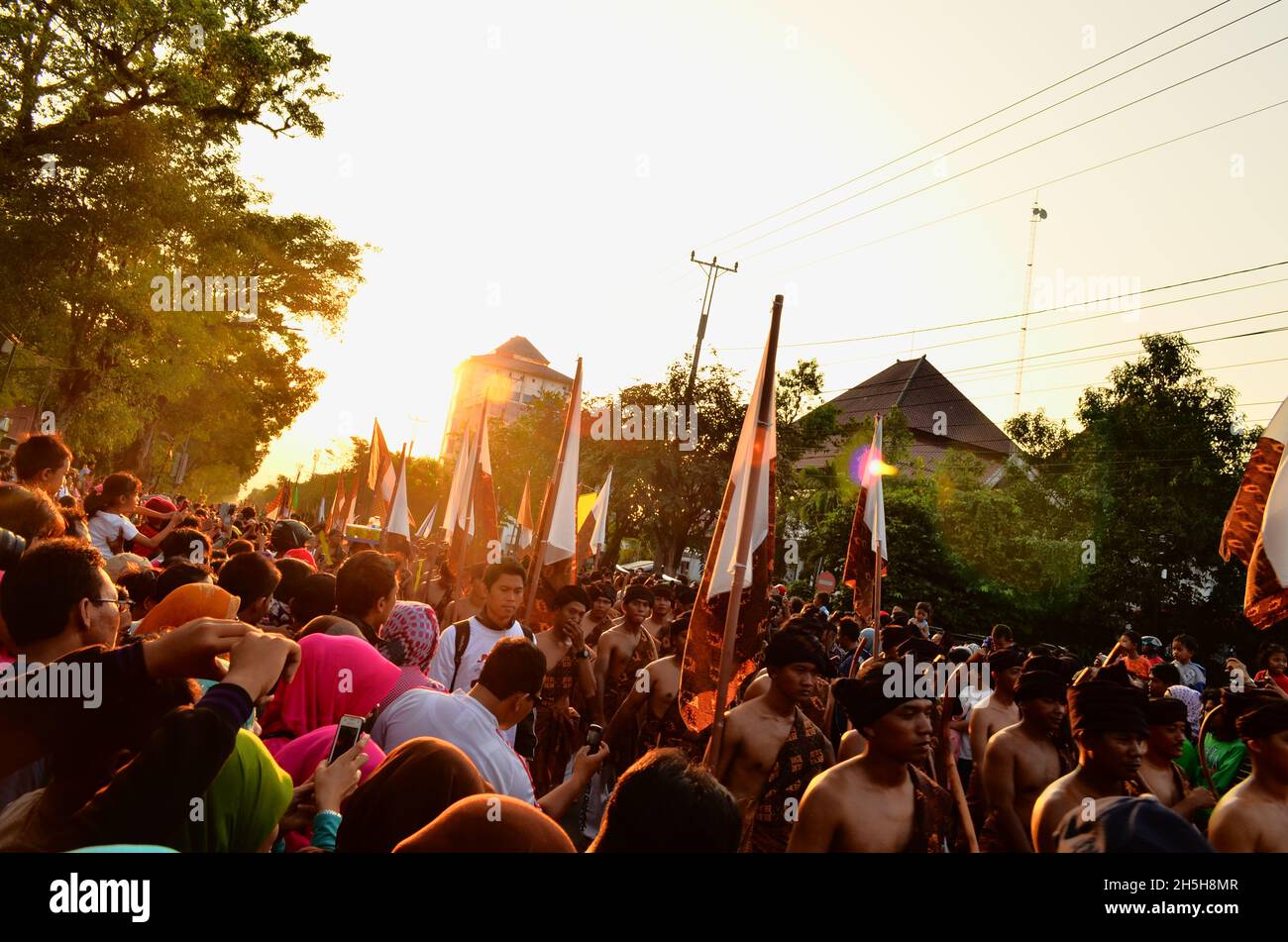 Solo Batik Carnival event held on Jalan Slamet Riyadi, Solo, Central ...